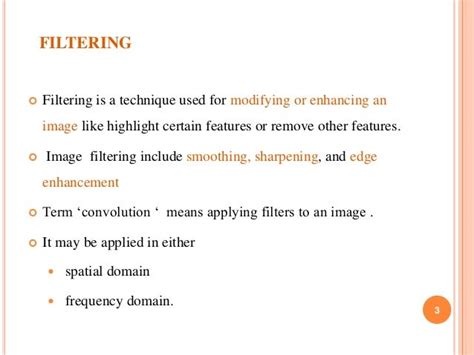 Image Filtering In Digital Image Processing