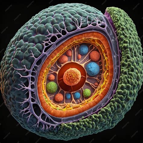Plant Cell Anatomy Diagram Structure With All Part Nucleus Smooth Rough