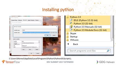 tensorflow windows installation ppt