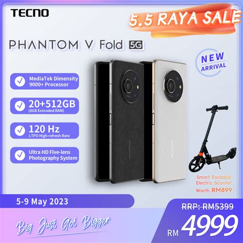 Tecno Phantom V Fold This Is Malaysia S Cheapest Foldable Smartphone Soyacincau