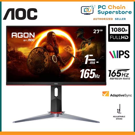 AOC 27G2SP Gaming Monitor 27 Full HD IPS Display 165Hz 1ms MPRT Adaptive Sync Wall Mountable