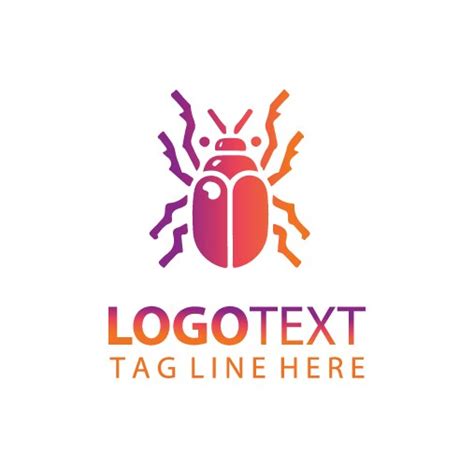 Bug Logo Royalty Free Vector Image Vectorstock