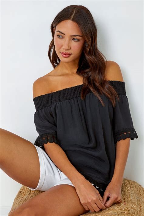 Lace Tops For Women Black White And Coloured Lace Tops Matalan