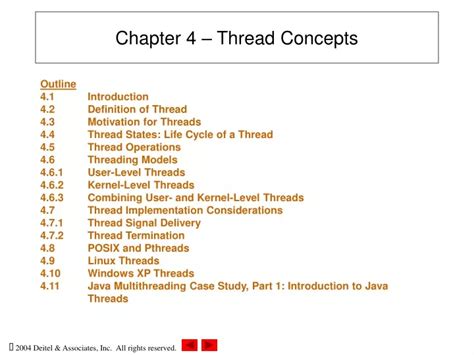 Ppt Thread Concepts In Multithreading Models Powerpoint Presentation