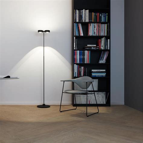 2 Lichts Vloerlamp Sento Led Terra Van Het Duitse Merk Occhio