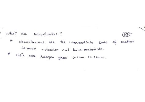 Solution Unit Nanochemistry Notes Studypool