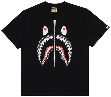 Buy Bape Sta Pattern Shark Tee Black 0039 100000103spst Blac Goat