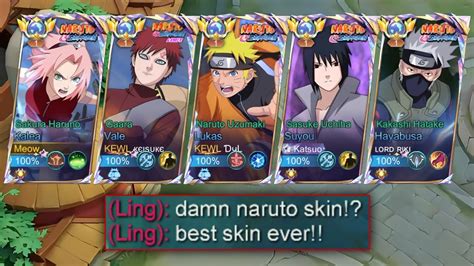 Finally Arrived 5 Man Naruto Collab Skins The Most Satisfying Skins
