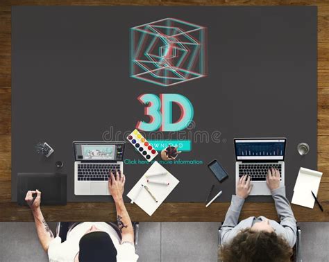 3d three dimensional futuristic display modern concept stock image image of dimension