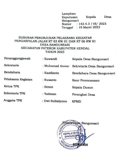 Bangunsari Tutorial Penginputan Aplikasi Sibad