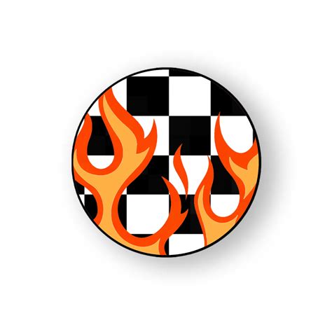 Checkered Flames Holder Shopglam Cases