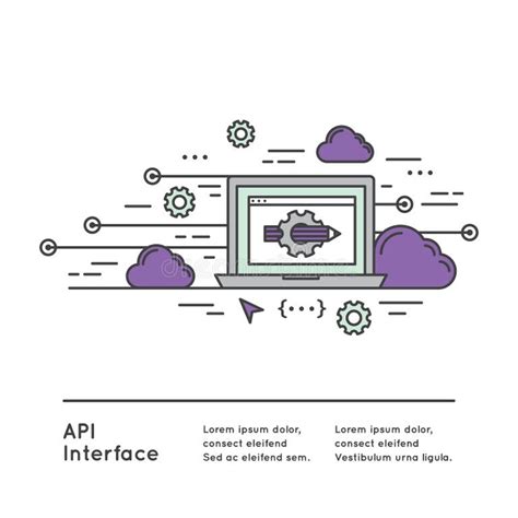 api application programming interface stock illustration illustration