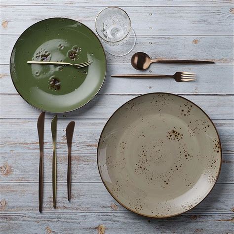 Luxury Banquet Hotel Ware Plates Color Catering Serving Dishesrustic