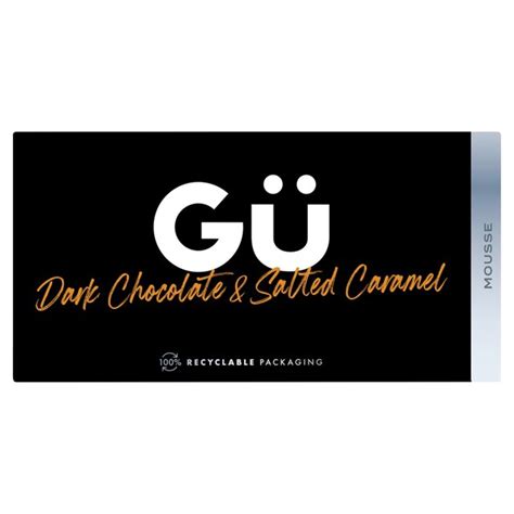 Gu Dark Chocolate Mousse And Salted Caramel Dessert Ocado