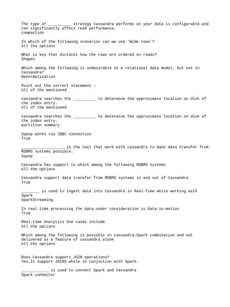 Cassandra And Data Handling Download Free Pdf Database Index Apache Spark