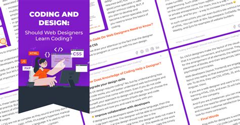 Coding And Design Should A Web Designer Learn Coding Free Guide MasterBundles