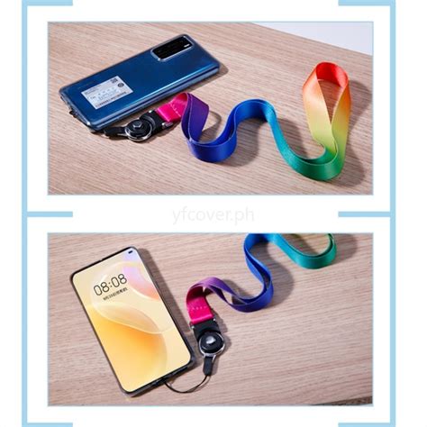 สายคล้องคอ สีรุ้ง สําหรับคล้องโทรศัพท์มือถือ บัตรประจําตัวประชาชน ป้าย Usb Shopee Thailand