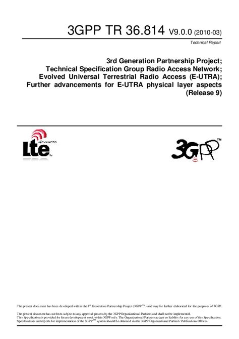 Pdf 3rd Generation Partnership Project Technical Specification Group Radio Access Network