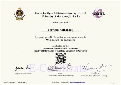 Thevindu Vithanage On Linkedin Universityofmoratuwa Webdesign Uom