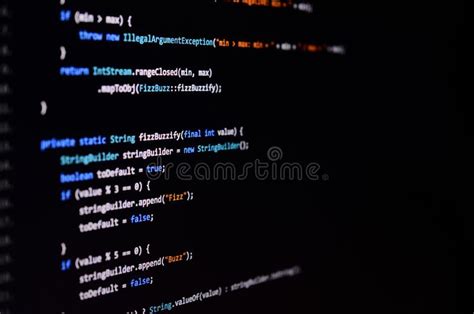 Macro Shot Of The Command Line On The Monitor Of The Office Computer