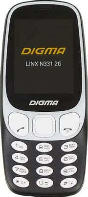 Сотовый телефон Digma Linx N331 2G, черный – купить в Ситилинк | 1033435