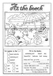 At The Beach ESL Worksheet By Saifonduan Worksheets Library