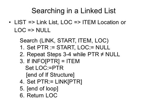 linked lists linked lists representation traversing a linked list ppt