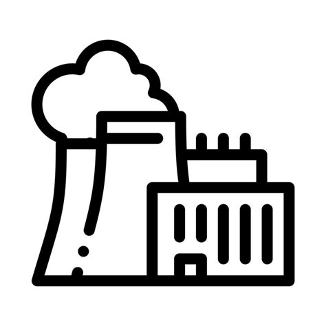 Nuclear Power Plant Icon Vector Outline Illustration 17593477 Vector