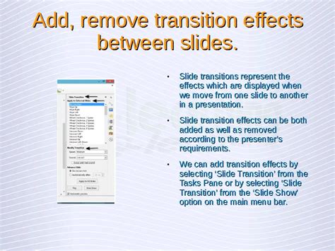 Understanding Presentations Slide Transition