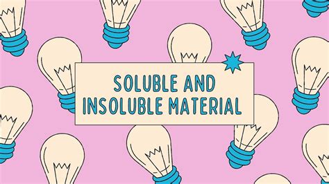 Soluble Insoluble Science Year 2 Youtube