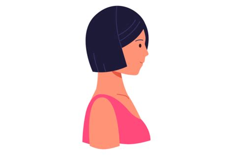 Young Woman Portrait Side View Female H Graphic By Smartstartstocker