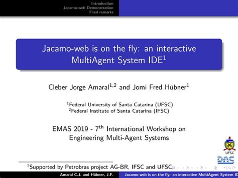Jacamo Web Is On The Fly An Interactive Multi Agent Systems Programming Environment Ppt