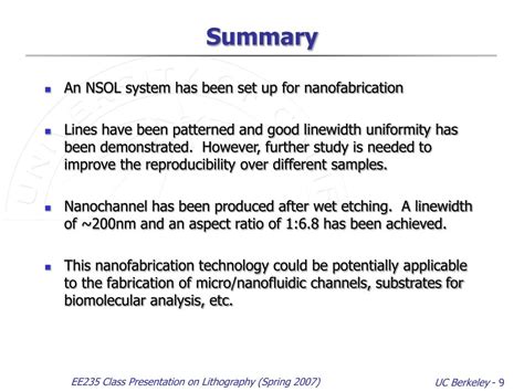 Ppt Fabrication Of High Aspect Ratio Silicon Nanostructures Using Near Field Scanning Optical