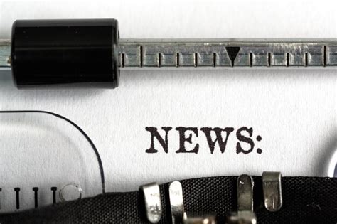 premium photo typewriter newsflash the media education information