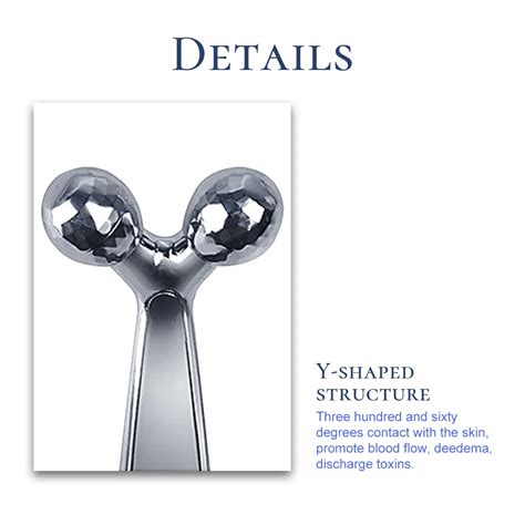 360 Rotate Silver Thin Face Full Body Shape Massager Lifting Wrinkle