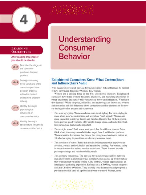 reading material consumer behaviour module 1 understanding