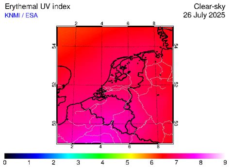 Temis Daily Erythemal Uv Index From Satellite