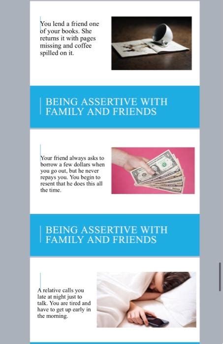 Solved Description Practice Creating Assertive Responses To