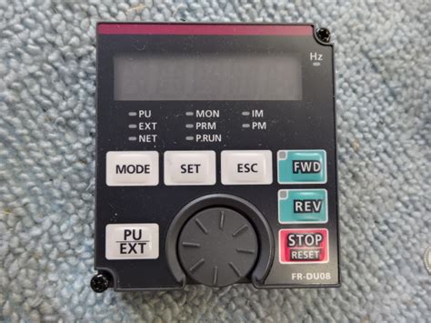【中古】三菱 インバーター パラメータユニット Fr Du08 速度調節器 周波数変換器 A617の落札情報詳細 ヤフオク落札価格検索