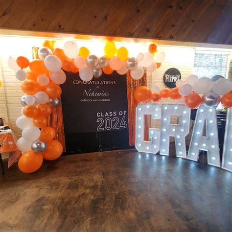 Custom Graduation Party Backdrop Class Of 2025 High School