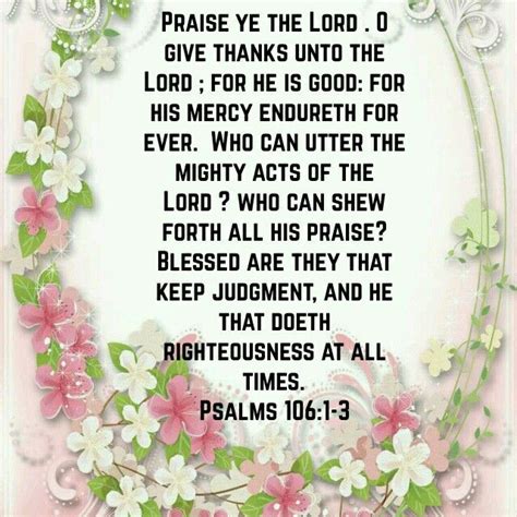 Psalms 1061 Kjv 4k Wallpaper Praise Ye The O Give Thanks 40 Off