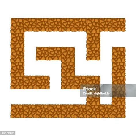 지하 미로 아이들을위한 게임 아이들을위한 퍼즐 만화 스타일입니다 미로 수수께끼 색상 벡터 그림입니다 논리적 공간적 사고의 발전 동굴에 대한 스톡 벡터 아트 및 기타 이미지