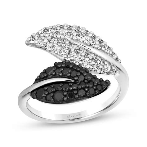 Le Vian Vault Diamond Leaf Bypass Ring 1 Ct Tw 14k Vanilla Gold Size 7