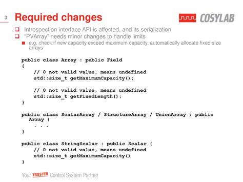 fixed size arrays proposal ppt download