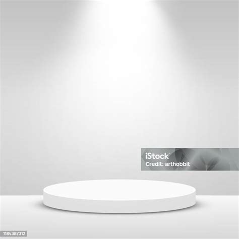 스포트라이트로 조명 된 시상식무대 연단 장면 시상식 컨셉 무대 배경 0명에 대한 스톡 벡터 아트 및 기타 이미지 0명 1위 3차원 형태 Istock