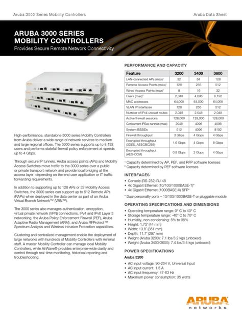 3200 Series Wlc Datasheet Pdf Virtual Private Network Computer Network