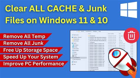 Clear CACHE JUNK Files From Windows Complete Guide YouTube