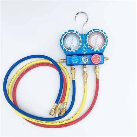 Манометр холодильное вакуумное Давление Коллектор тестер метр Hvac температура тестер