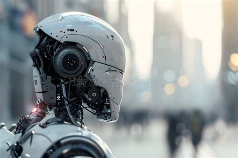 Futuristic Robotic Automaton With Advanced Digital Circuits And