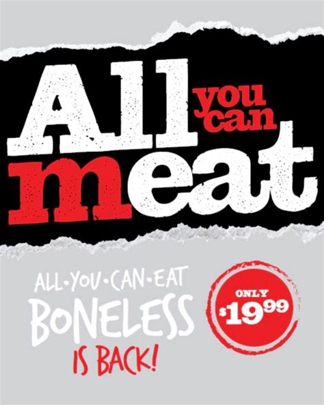 All You Can Eat Boneless Wings Are St Louis Bar And Grill Facebook